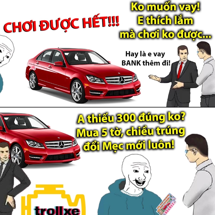 - Lấy 10 tờ luôn đi a, chiều đổi Maybach!!! ...Dăm ba con C đời cũ ...